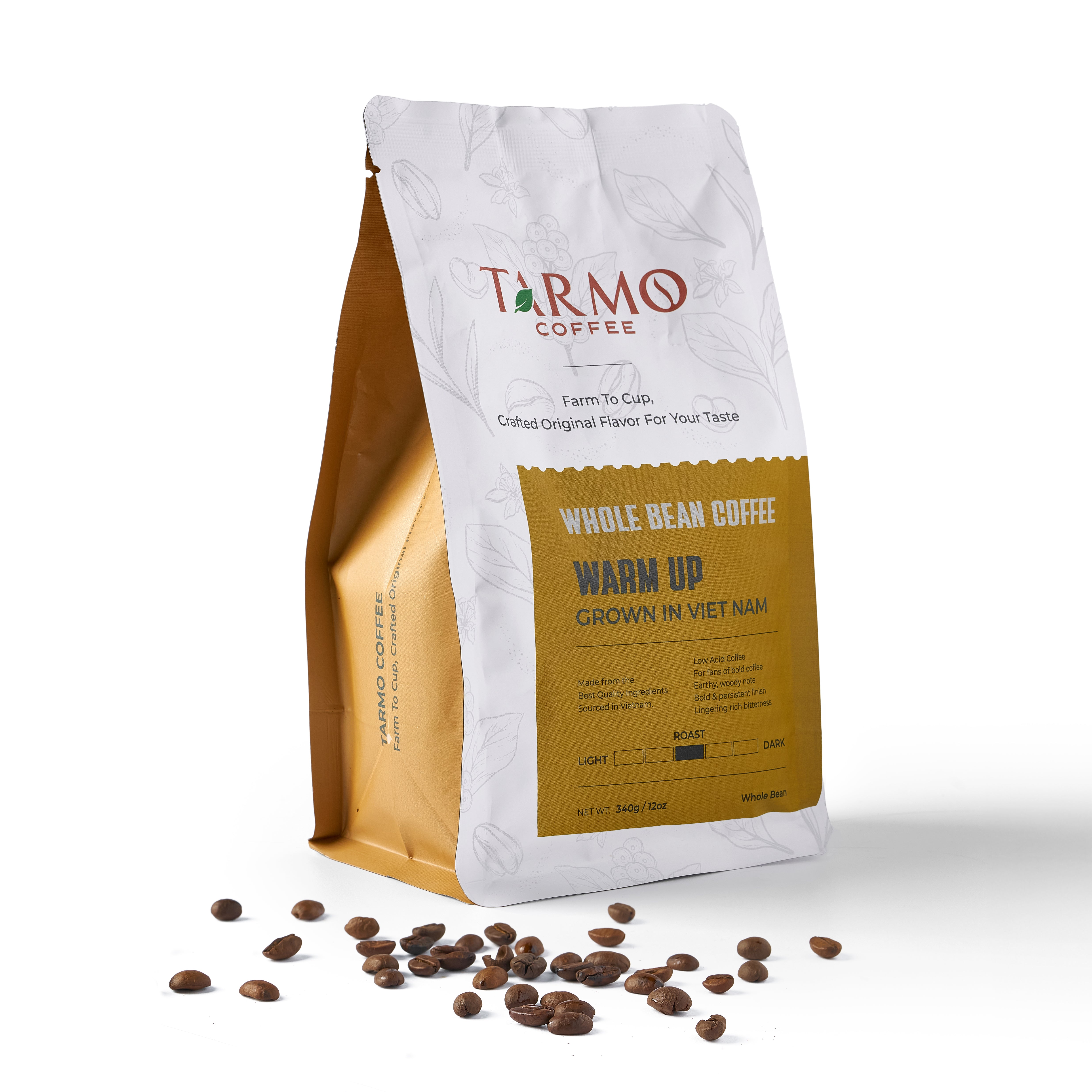TARMO - WARM UP | Low Acid 100% ROBUSTA Whole Bean Coffee | Specialty ...